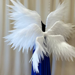 Six White Wings Set, Cosplay Costume , Angel Wings, 6 Wings Costume ...