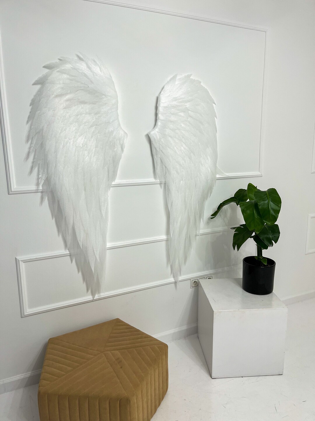 Wings Wall Decor , White Wings Accesory , Wall Decor , Photo Props ...