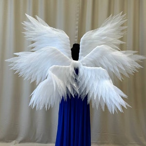 Six White Wings Set, Cosplay Costume , Angel Wings, 6 Wings Costume ...