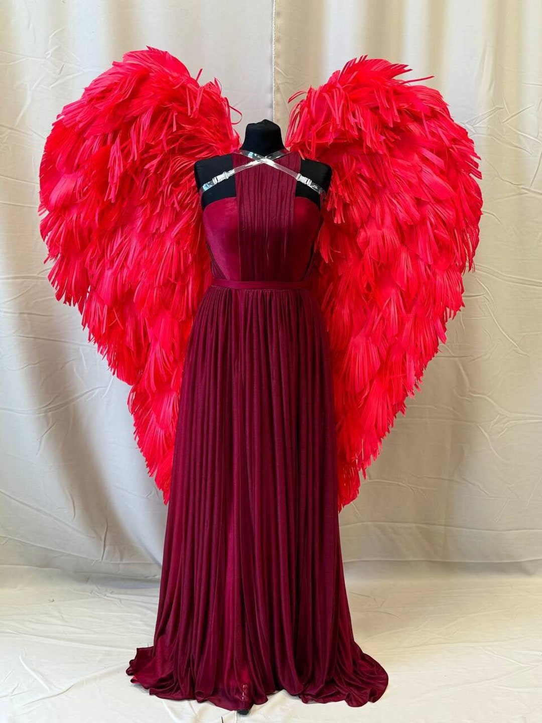Large Red Angel Wings for Performances Wings Red Butterfly Wings for ...