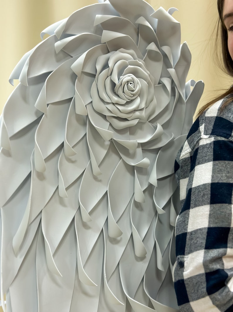 Unique Handmade Angel Wings Grey Christmas Angel Costume for Adult Size ...