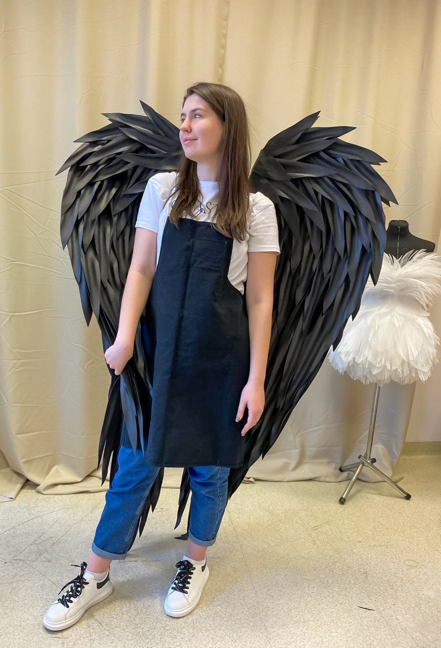 Black Angel Wings, Angel Costume for Adult, Cosplay Costume Size 70 ...