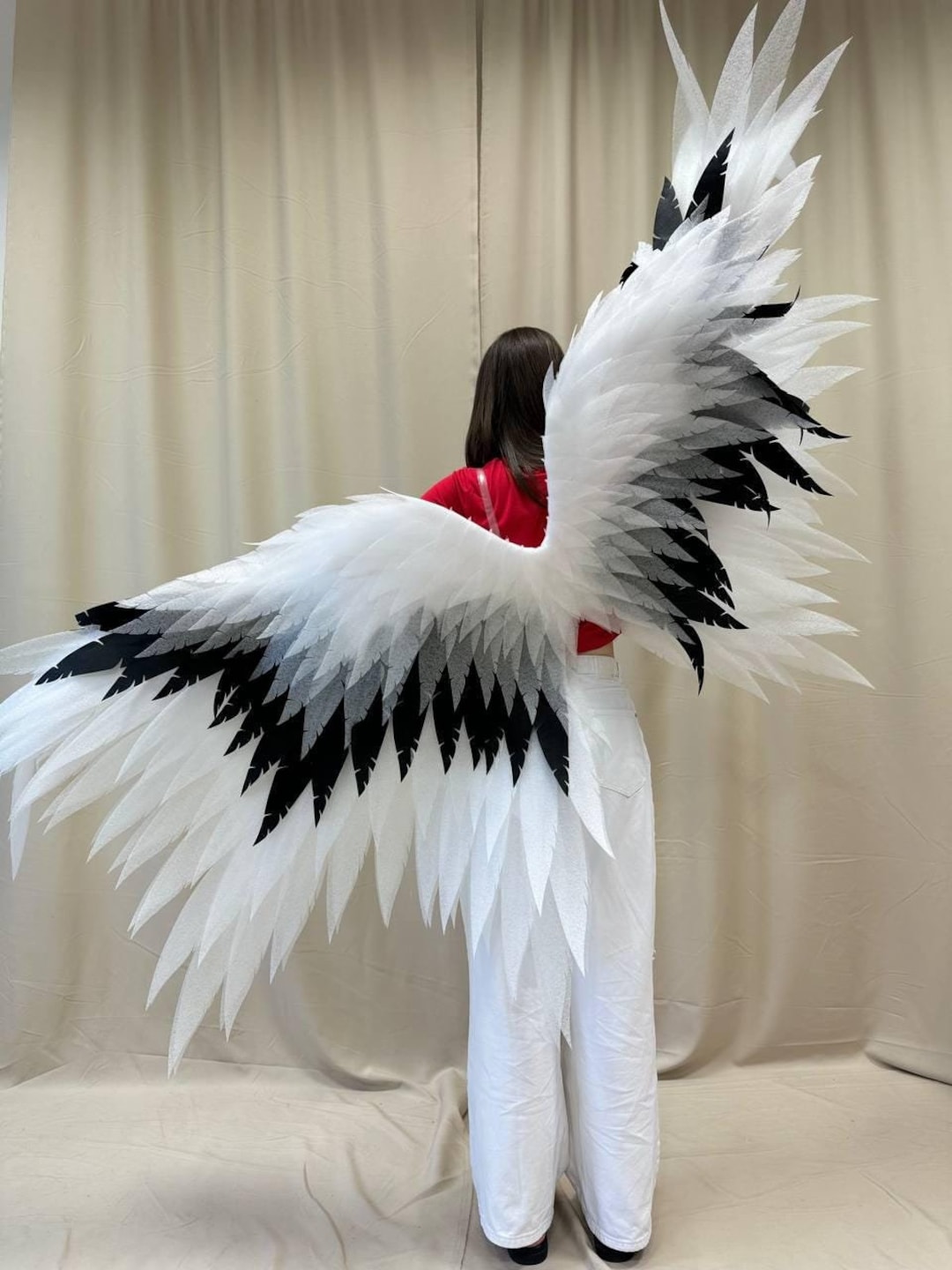 Colored Dance Wings, White and Black Wings, Crane Wings, Wings for ...