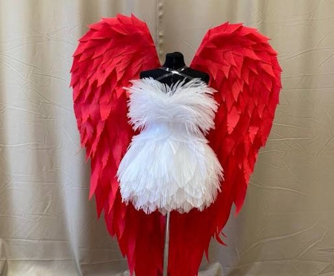 Large Red Angel Wings for Performances Wings Red Butterfly Wings for ...