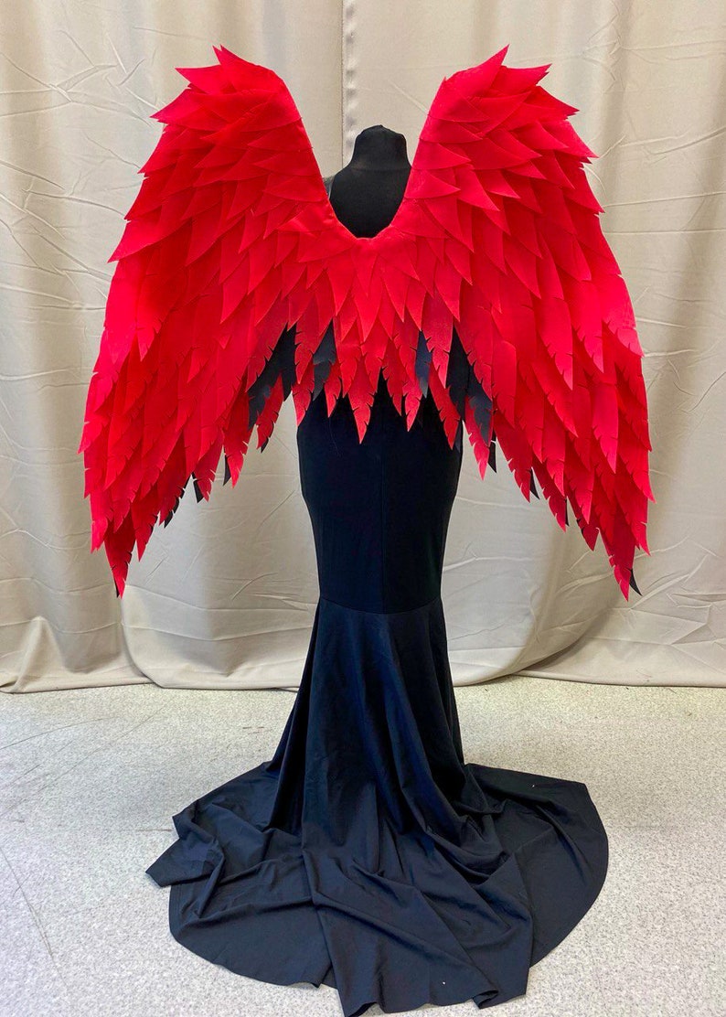 Husk Cosplay Wings, Hazbin Cosplay, Wings Photo Prop, Red and Black ...