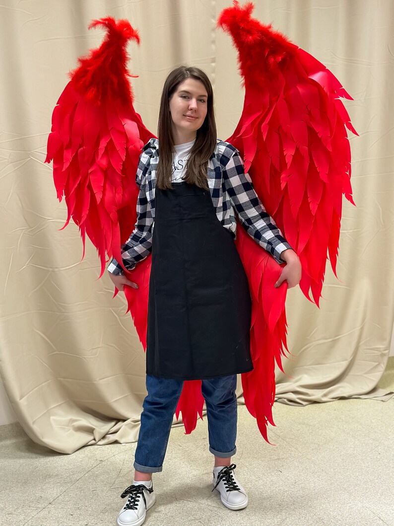 Red Angel Wings, Big Angel Wings, Holidays Costume, Wing Size in the ...
