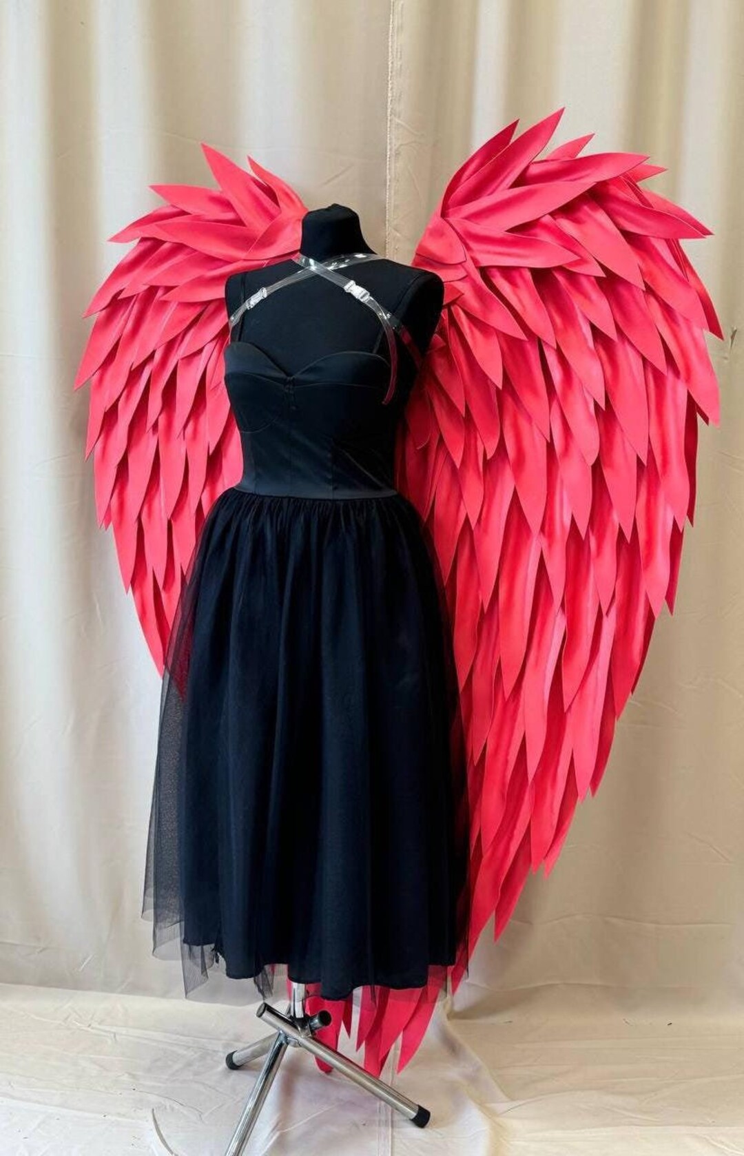 Red Angel Wings, Wings for Party, Wings Decoration, Cosplay Costume ...