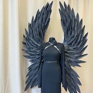 Large Black Angel Wings, Black Butterfly Wings, Wings for Cosplay ...