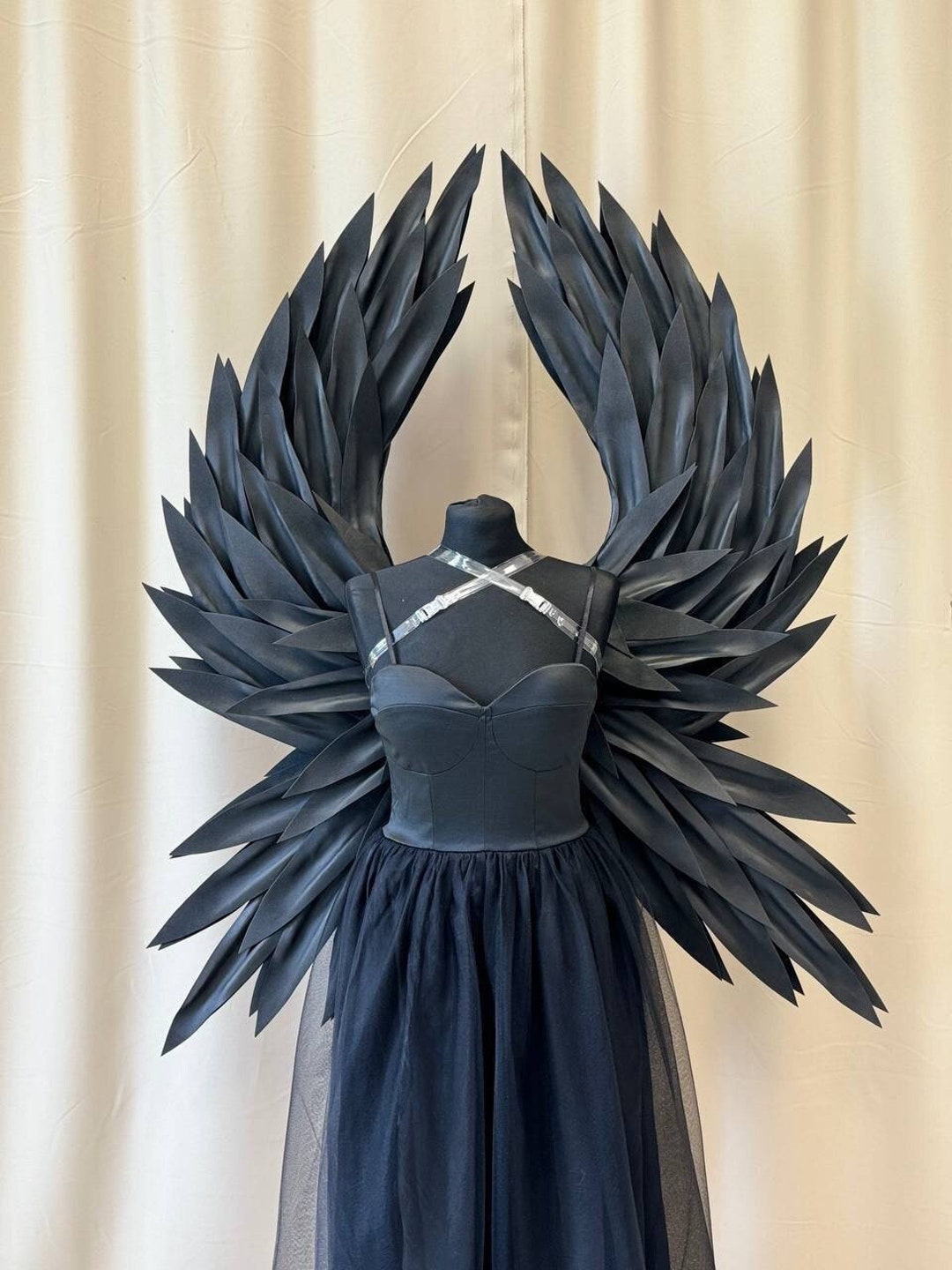 Butterfly Cosplay Wings, Black Wings for Photo, Black Angel Wings ...