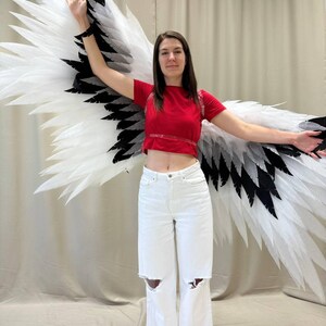 Colored Dance Wings, White and Black Wings, Crane Wings, Wings for ...