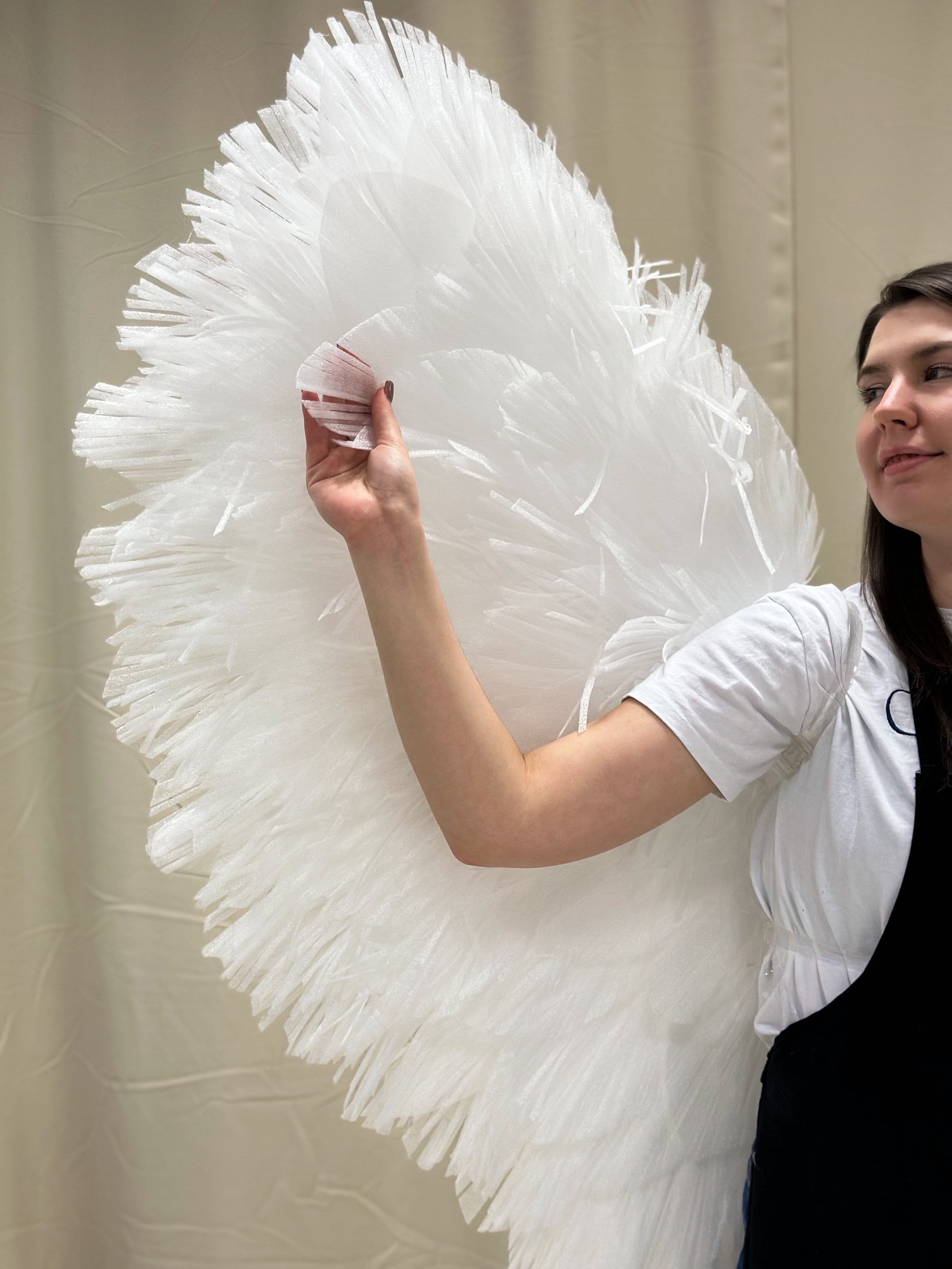 White Fluffy Wings, White Angel Wings, Butterfly Wings, Cosplay Costume ...