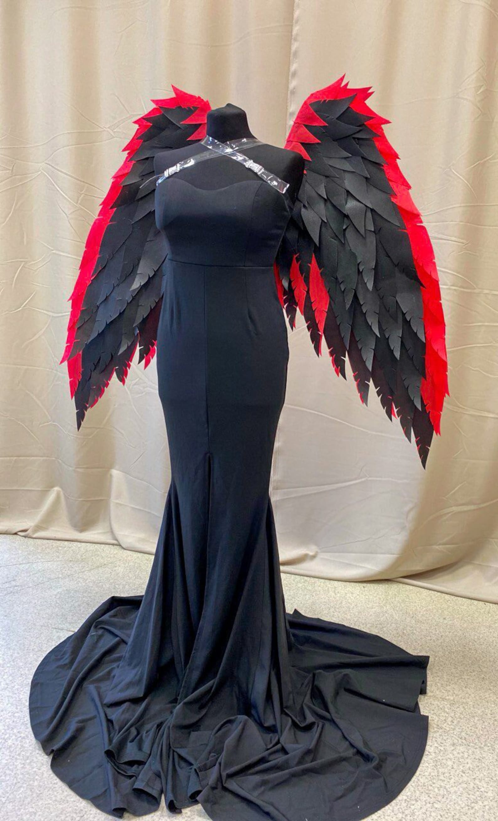 Husk Cosplay Wings, Hazbin Cosplay, Wings Photo Prop, Red and Black ...