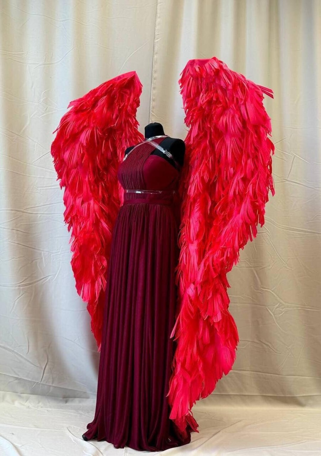 Red Wings, Big Fluffy Wings, Angel Wings, Butterfly Wings, Cosplay ...