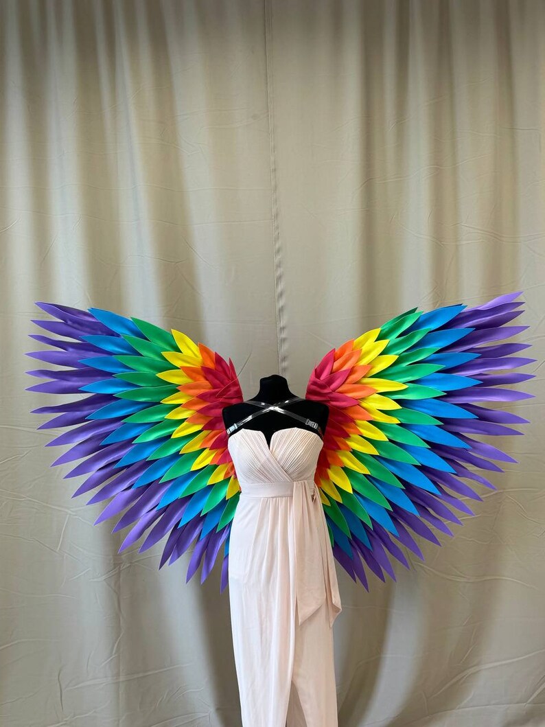 Wings Colored Angel Wings Costume for Foto Shoot, White Wings, Big ...