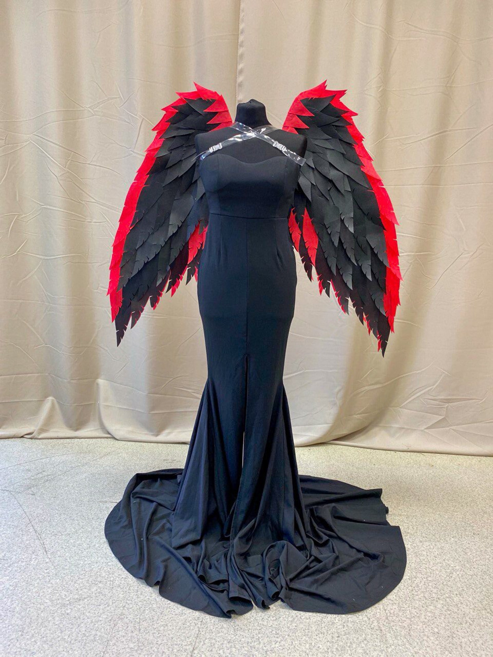 Husk Cosplay Wings, Hazbin Cosplay, Wings Photo Prop, Red and Black ...