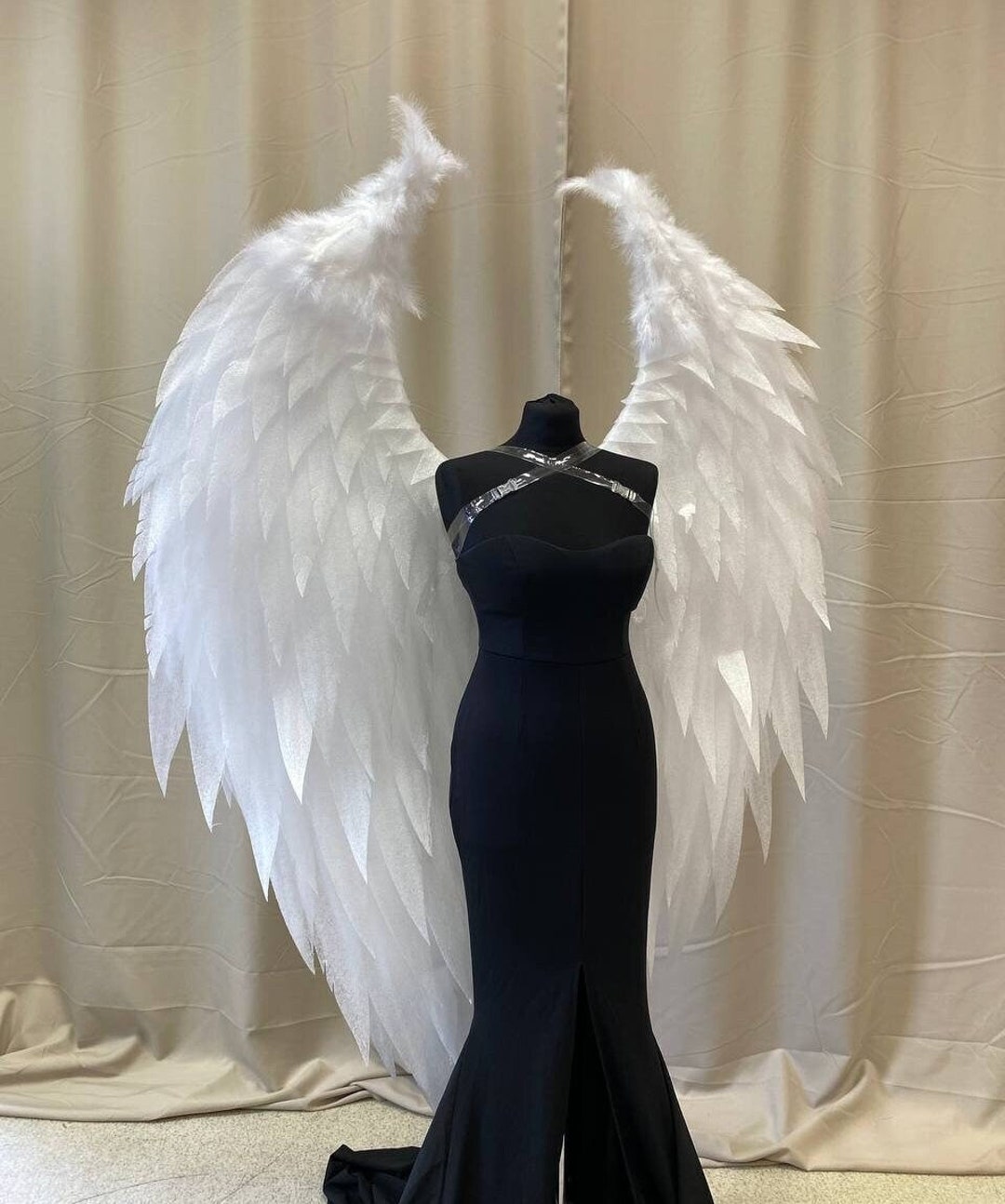 White Big Wings for Photo Shoot , White Angel Wings , Fluffy Wings ...