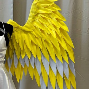 White and Yellow Adam Wings Hazbin Cosplay Adam Cosplay Wings Photo ...
