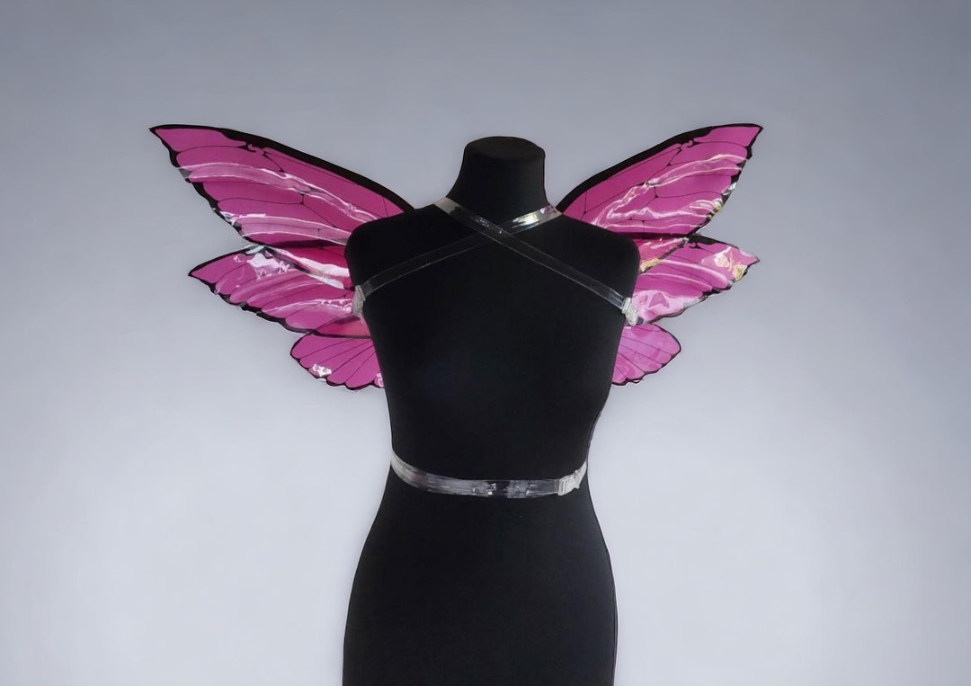 Pink Fairy Wings, Tinkerbell Wings, Wings of the Forest Fairy, Cosplay ...