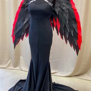 Husk Cosplay Wings, Hazbin Cosplay, Wings Photo Prop, Red and Black ...