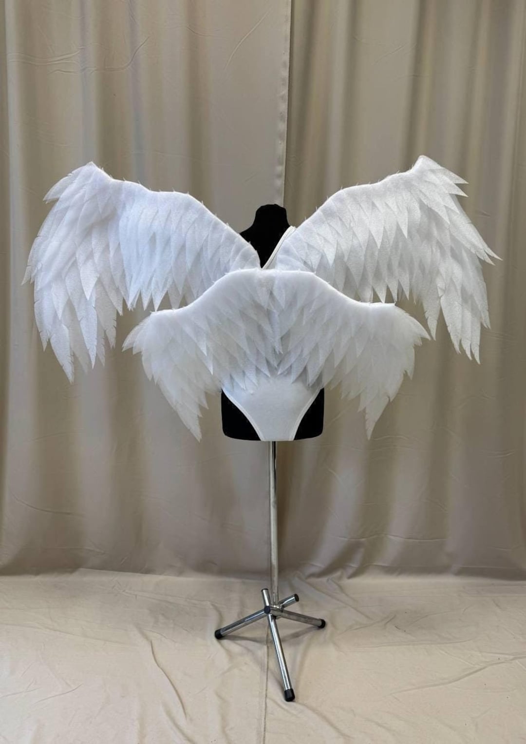 Four White Wings Costume for Cosplay, Angel Cupid Wings, 4 Wings ...