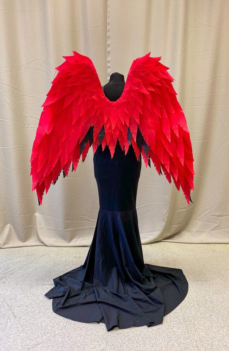Husk Cosplay Wings, Hazbin Cosplay, Wings Photo Prop, Red and Black ...
