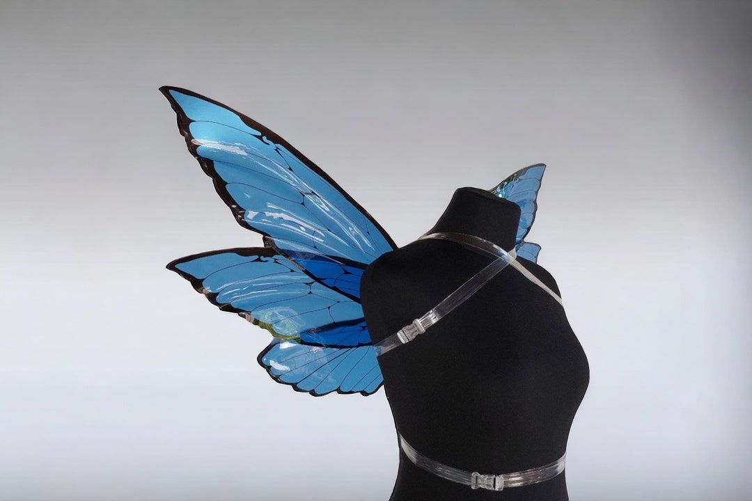 Blue Fairy Wings, Blue Wings of the Forest Fairy, Tinkerbell Cosplay ...