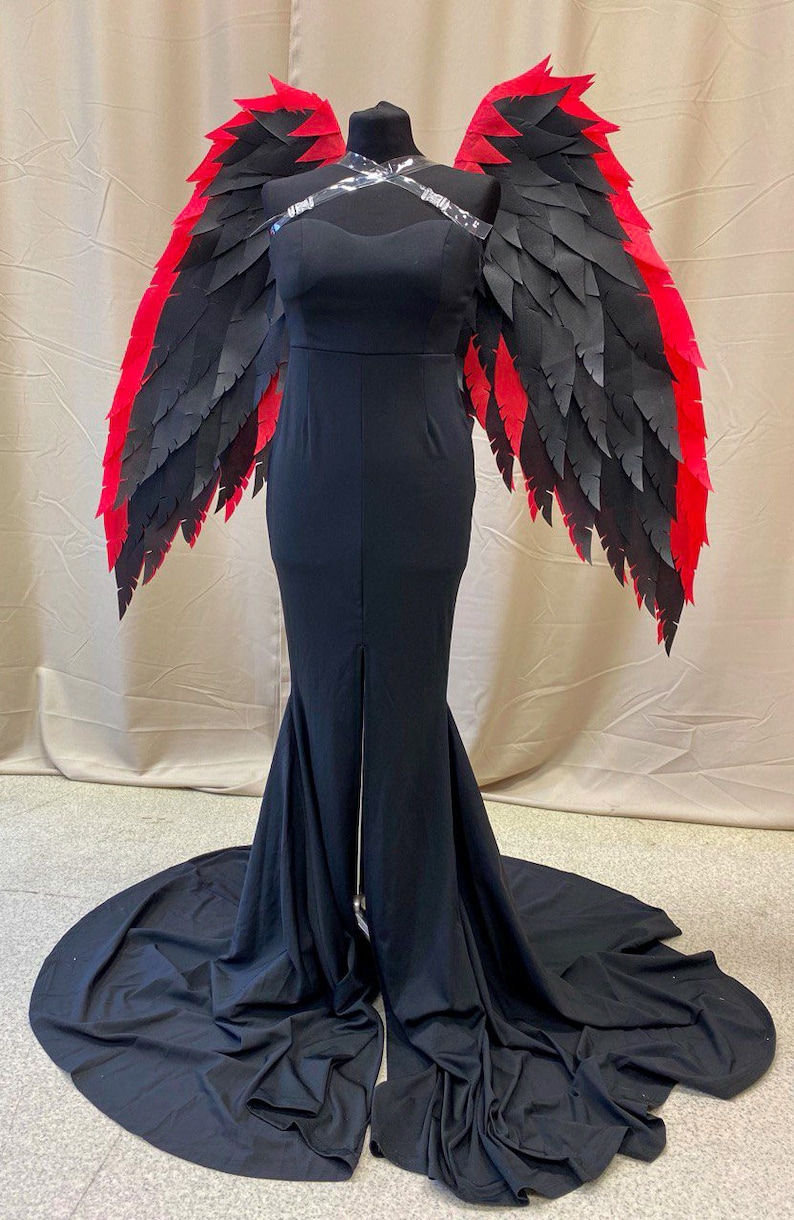 Husk Cosplay Wings, Hazbin Cosplay, Wings Photo Prop, Red and Black ...