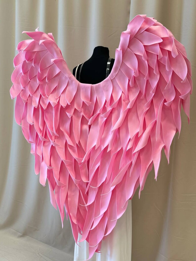 Large Pink Wings Pink Angel Wings for Dance Romantic Wings for Woman or ...