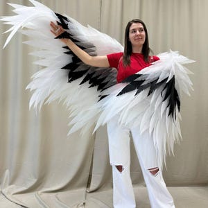 Colored Dance Wings, White and Black Wings, Crane Wings, Wings for ...