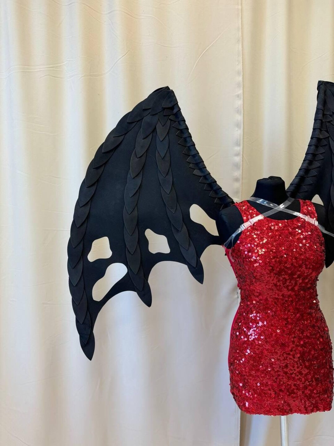 Dragon Wings Cosplay Black Wings Costume Black Bat Wings Wings for ...