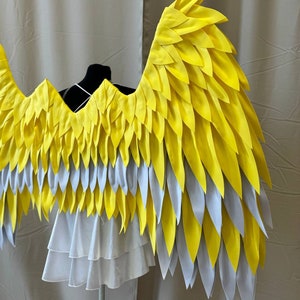 White and Yellow Adam Wings Hazbin Cosplay Adam Cosplay Wings Photo ...