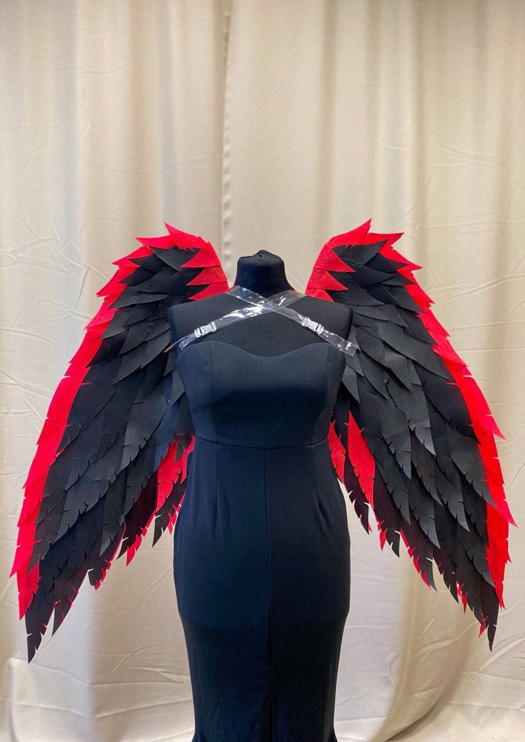 Husk Cosplay Wings, Hazbin Cosplay, Wings Photo Prop, Red and Black ...