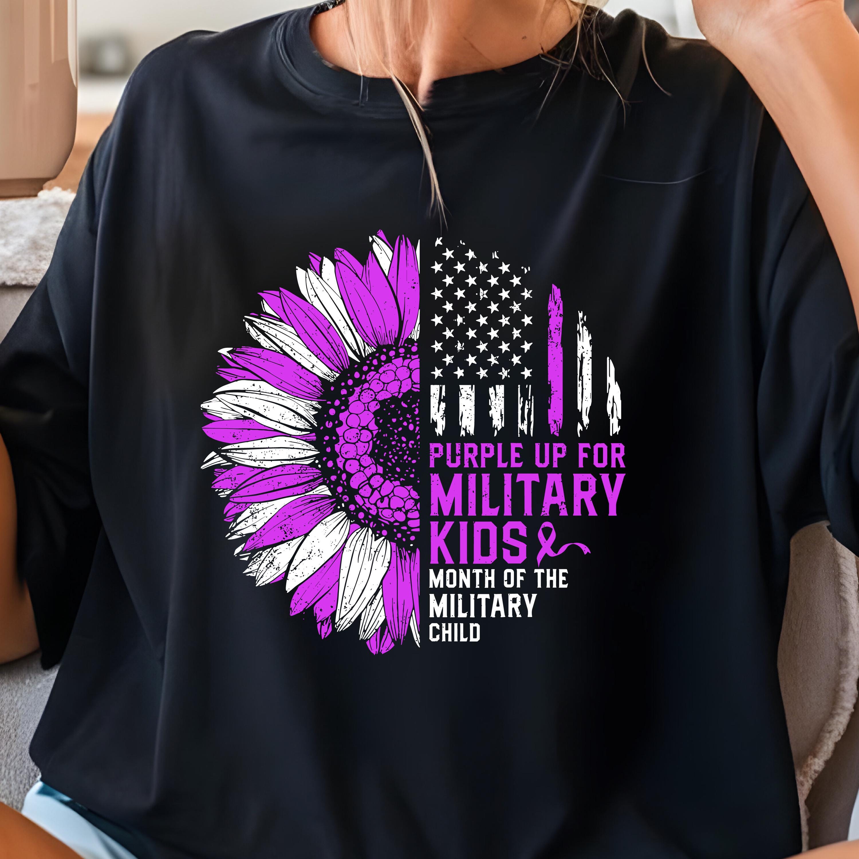Purple up for Military Child Png Svg Bundle, Month of the Military ...