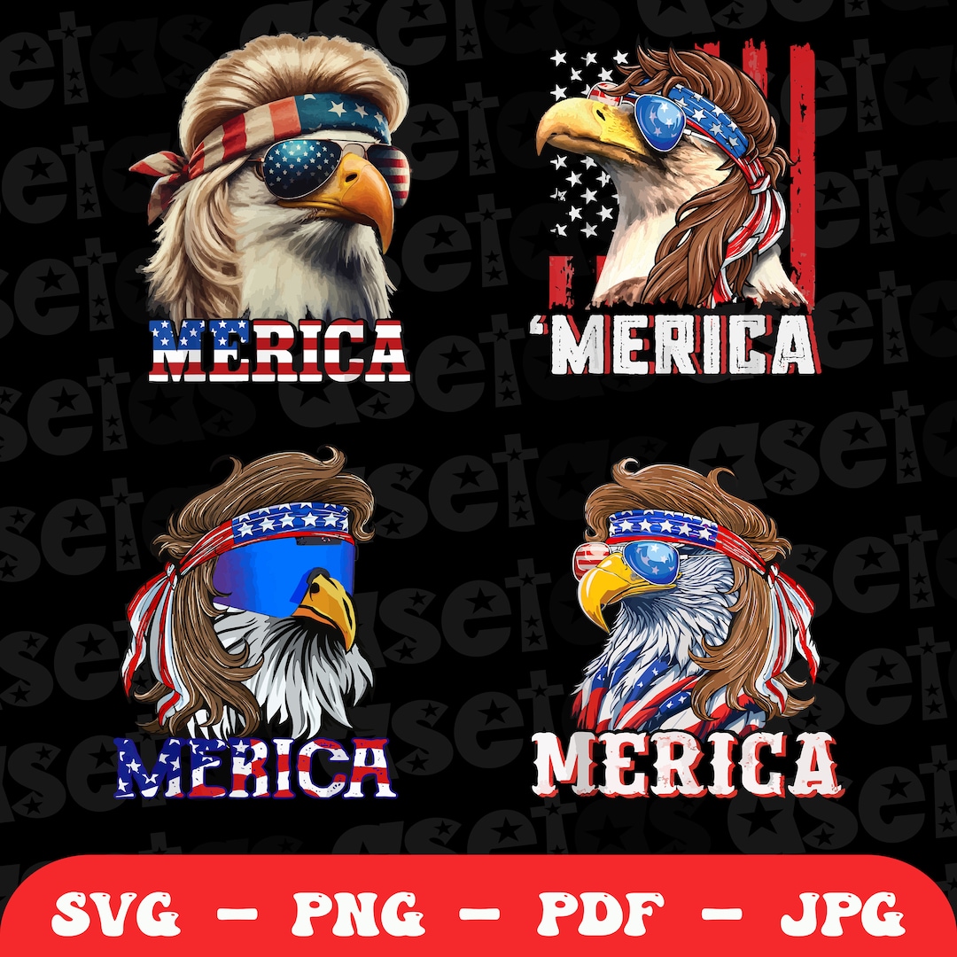 Merica Mullet Eagle Svg Png, American Flag Shirt, American Flag Svg - Etsy