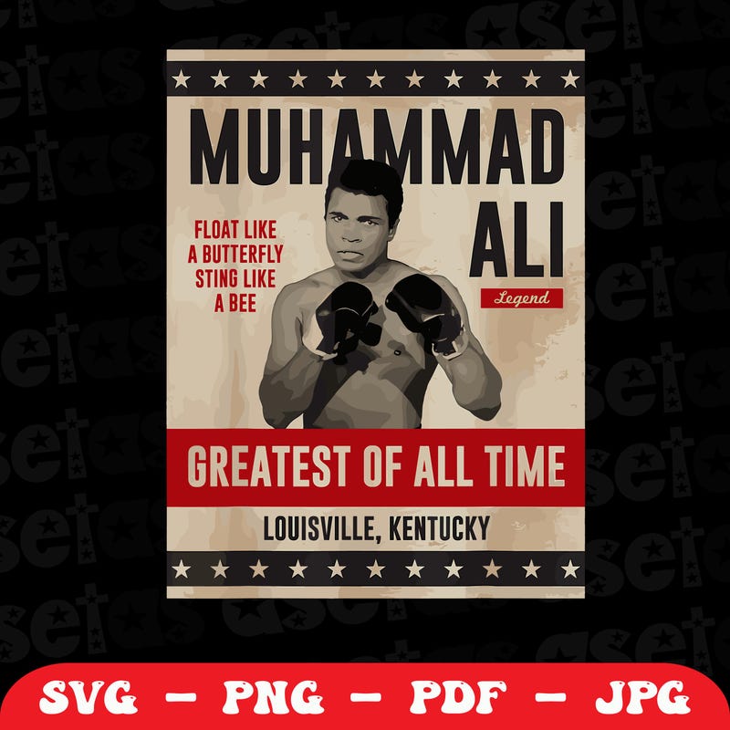 Muhammad Ali Tshirt - Etsy