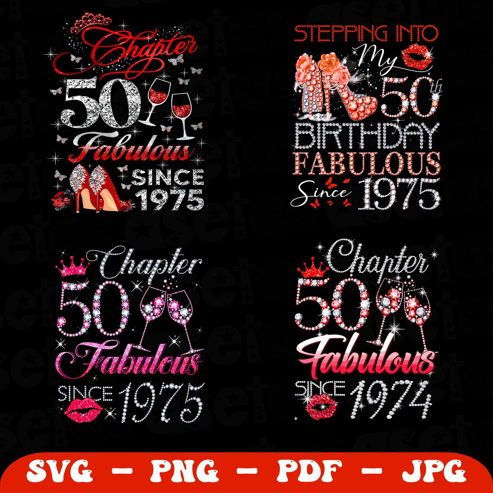 Chapter 50 Fabulous Since 1975 Svg Png, 50th Birthday Png, Chapter 50 Svg, Cricut Chapter 50 Svg ...