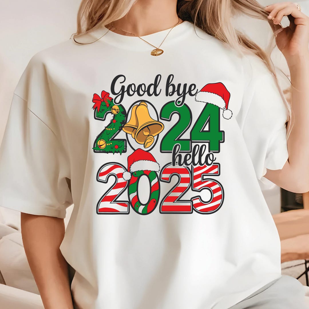 Goodbye 2024 Hello 2025 Png Svg Bundle, Happy New Year, New Year's Eve ...