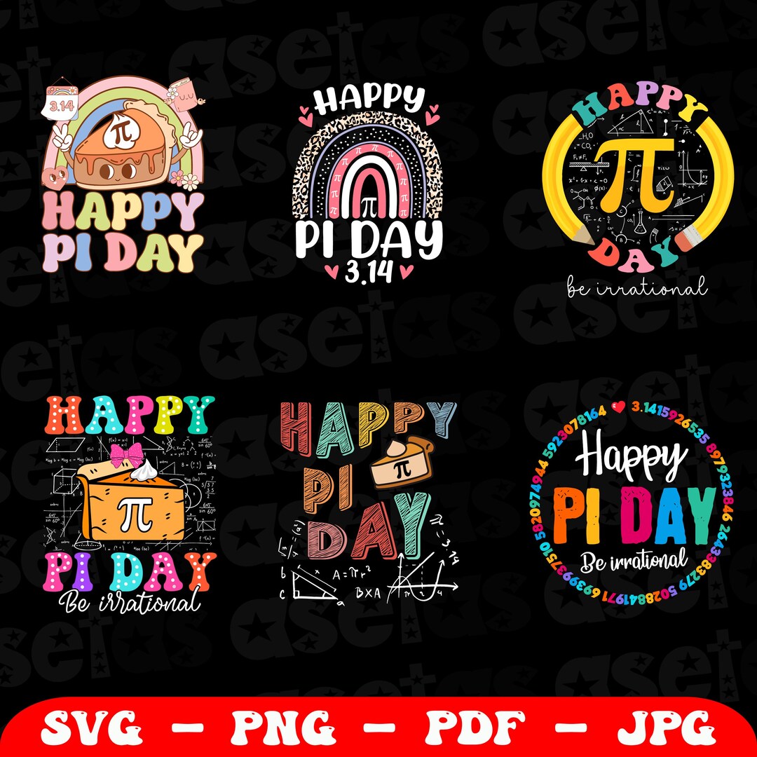 Happy Pi Day PNG Svg Bundle, Retro Pi Day Png, Funny Math Png, Funny Pi ...