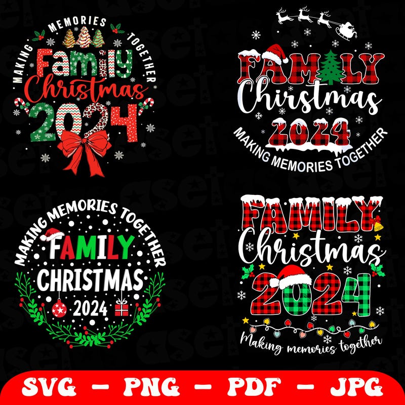 Family Christmas Svg - Etsy