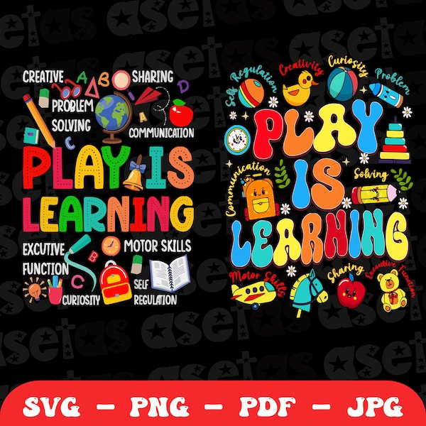 Play is Learning Svg - Etsy