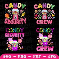 Candy Land Candy Crew Decorations Sweetie Candy Squad Christmas Cool ...