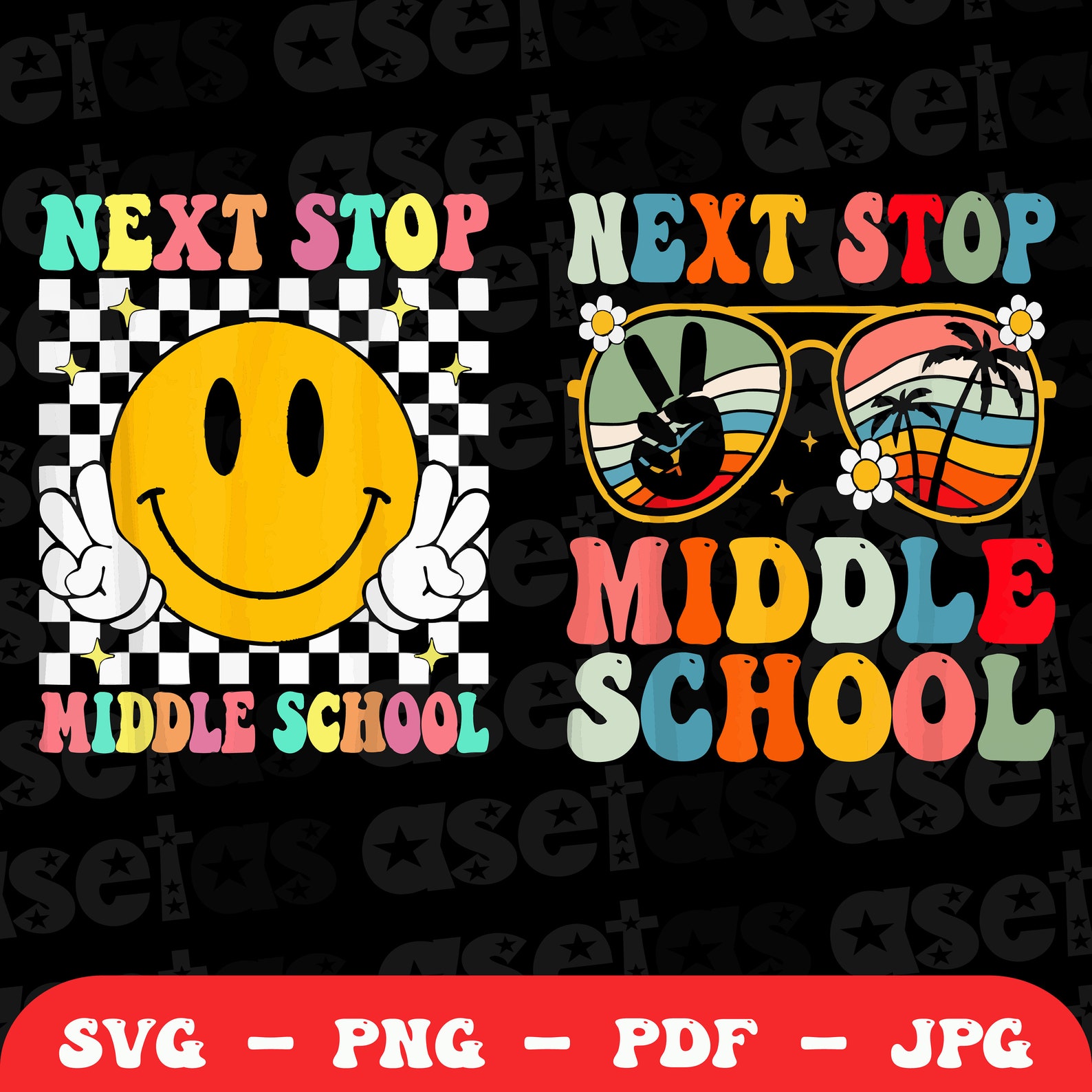 Next Stop Middle School Svg Png, 5th Grade Graduate Svg, 5th Grade Gift ...