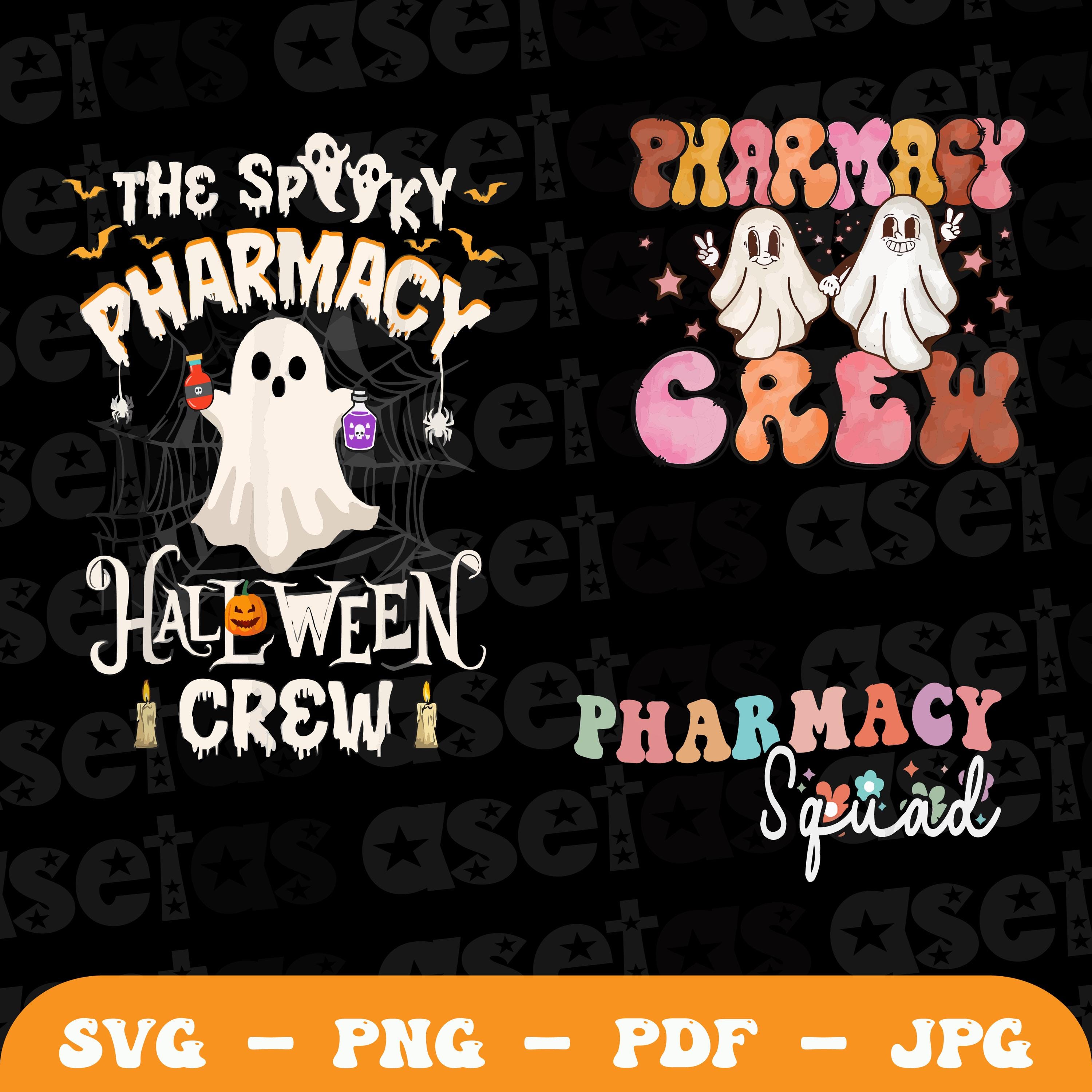 The Spooky Pharmacy Png SVG, Halloween Pharmacy Crew Png Svg, Boo Boo ...