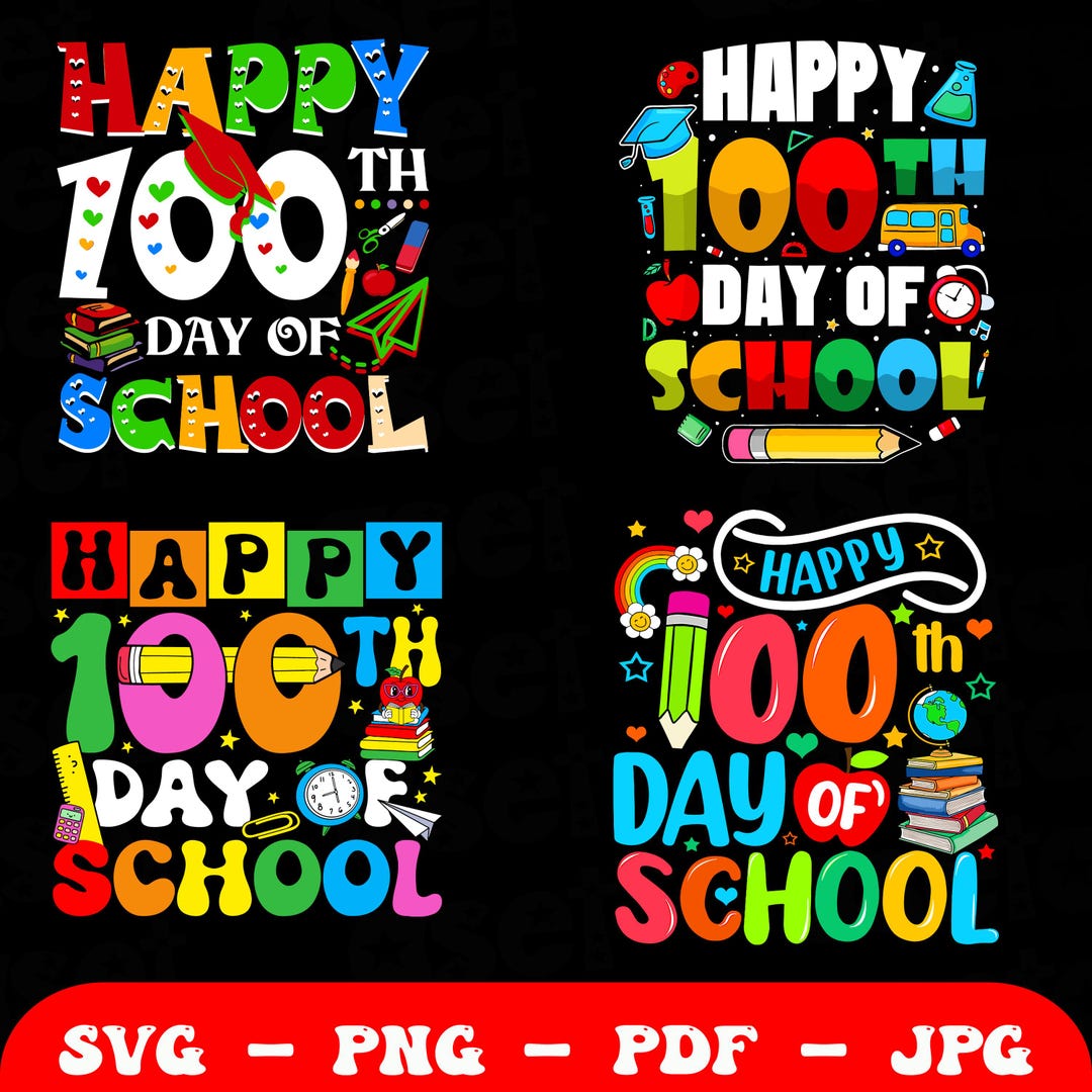 100th Day of School Png Svg, I Crushed 100 Days of School Png, 100 Days ...