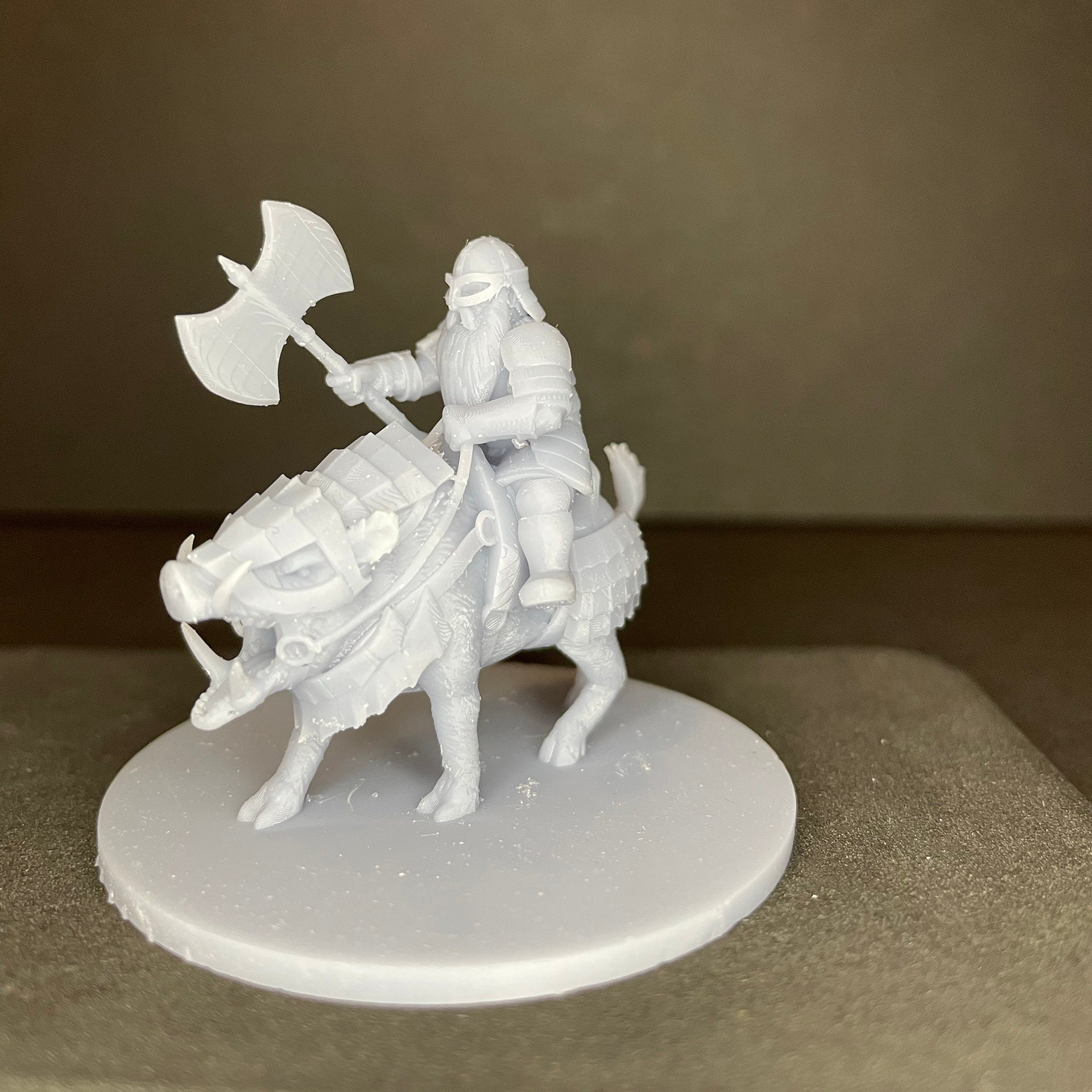 Dwarf Knight Dwarf Rider / 3D Printed Fantasy Tabletop Miniatures - Etsy