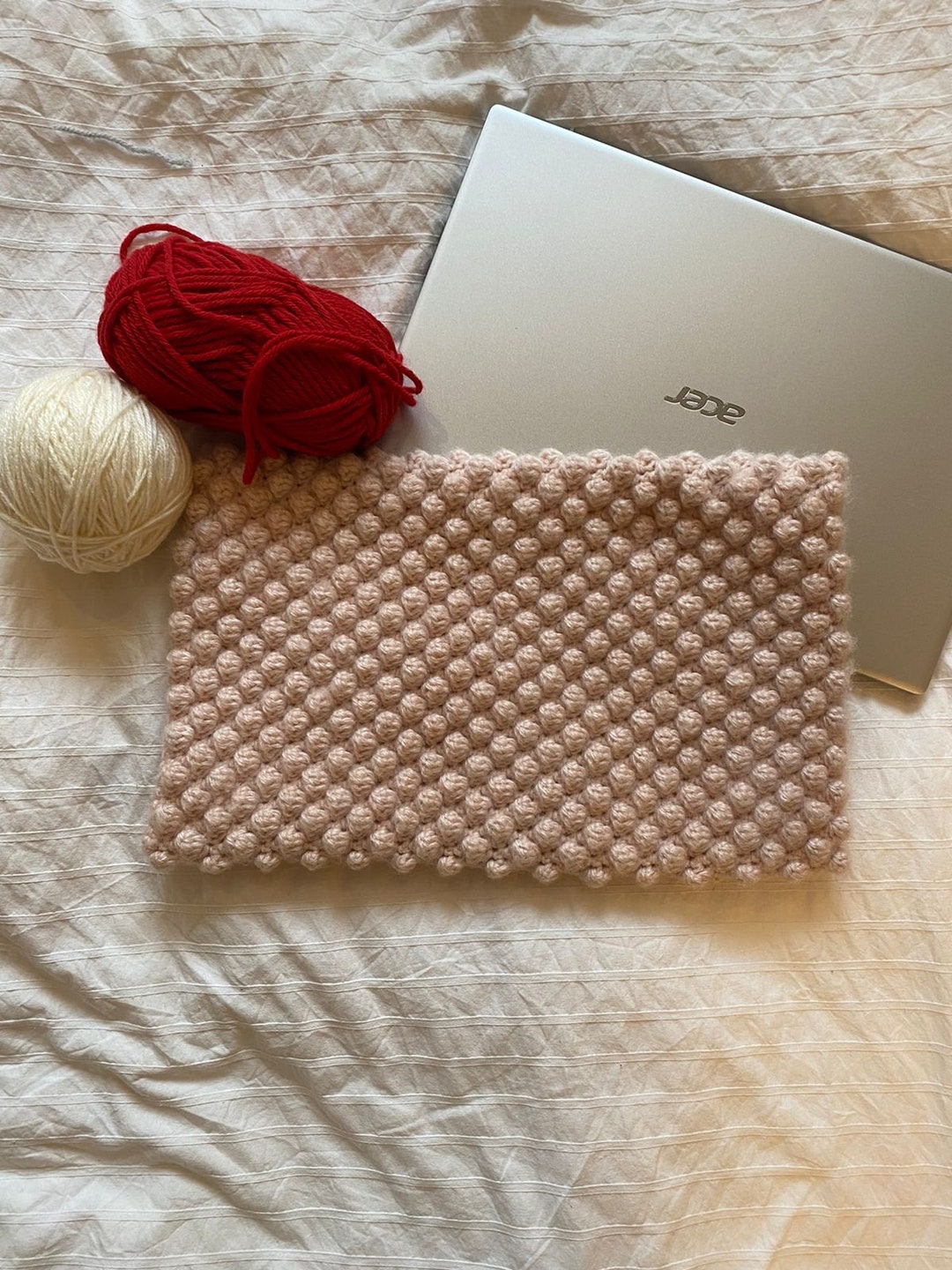 Light Pink Bubble Laptop Cover - Etsy