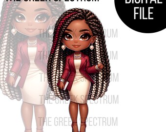 Delta Sigma Theta Sorority Doll | DST PNG | Digital Download - Etsy