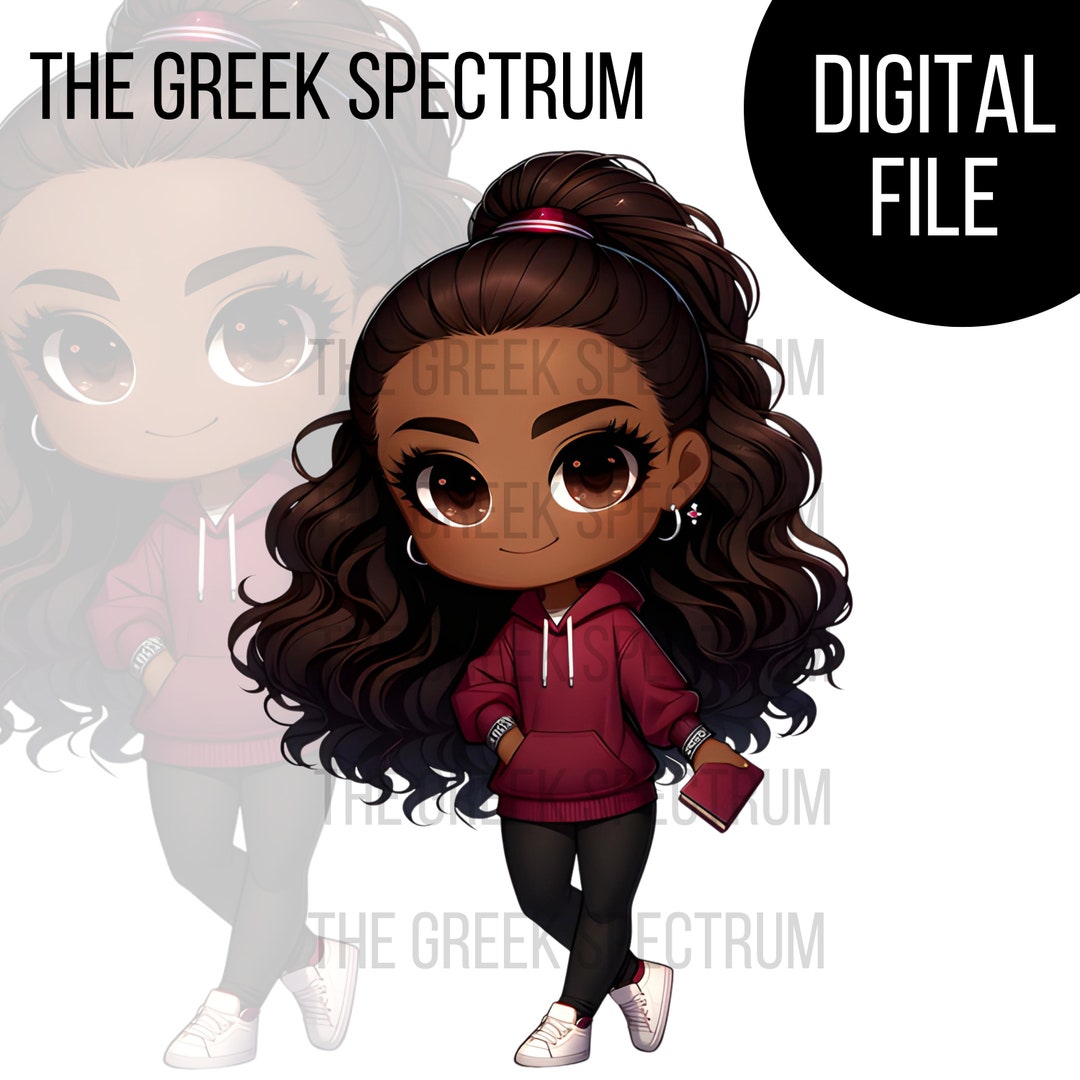 Delta Sigma Theta Sorority Doll | DST Hoodie PNG | Digital Download - Etsy