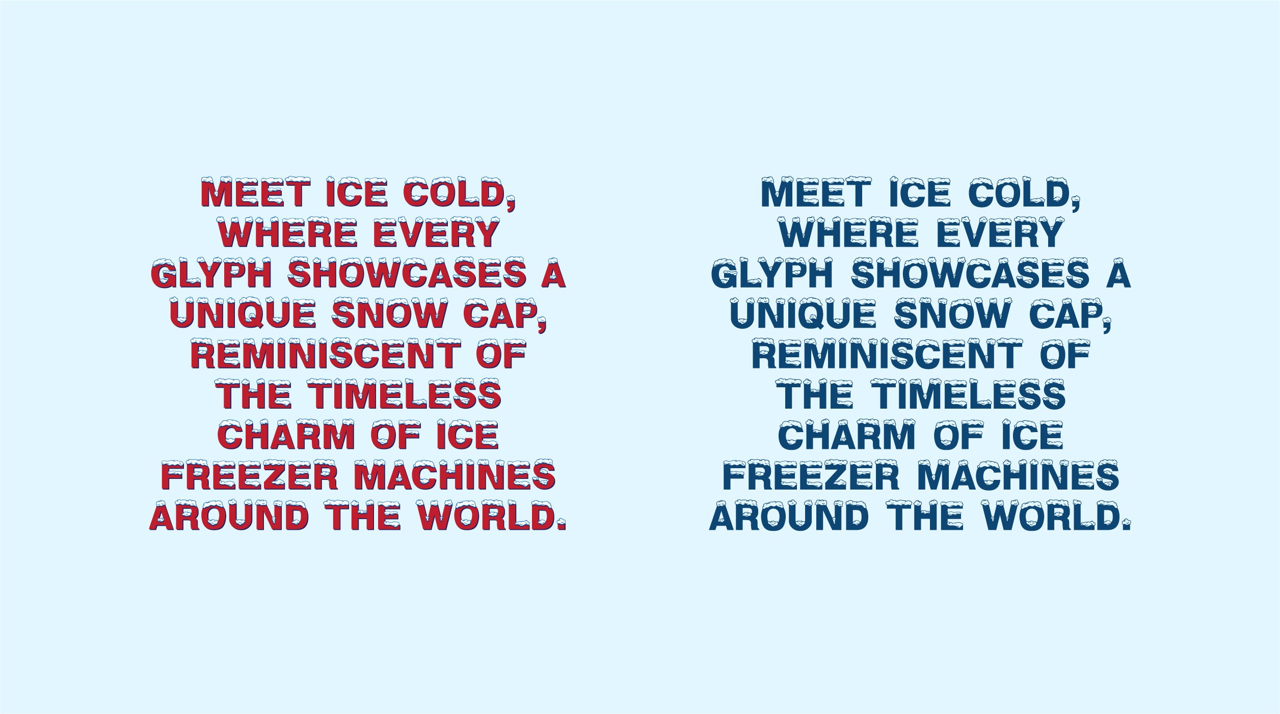 Ice Cold Typeface - Etsy