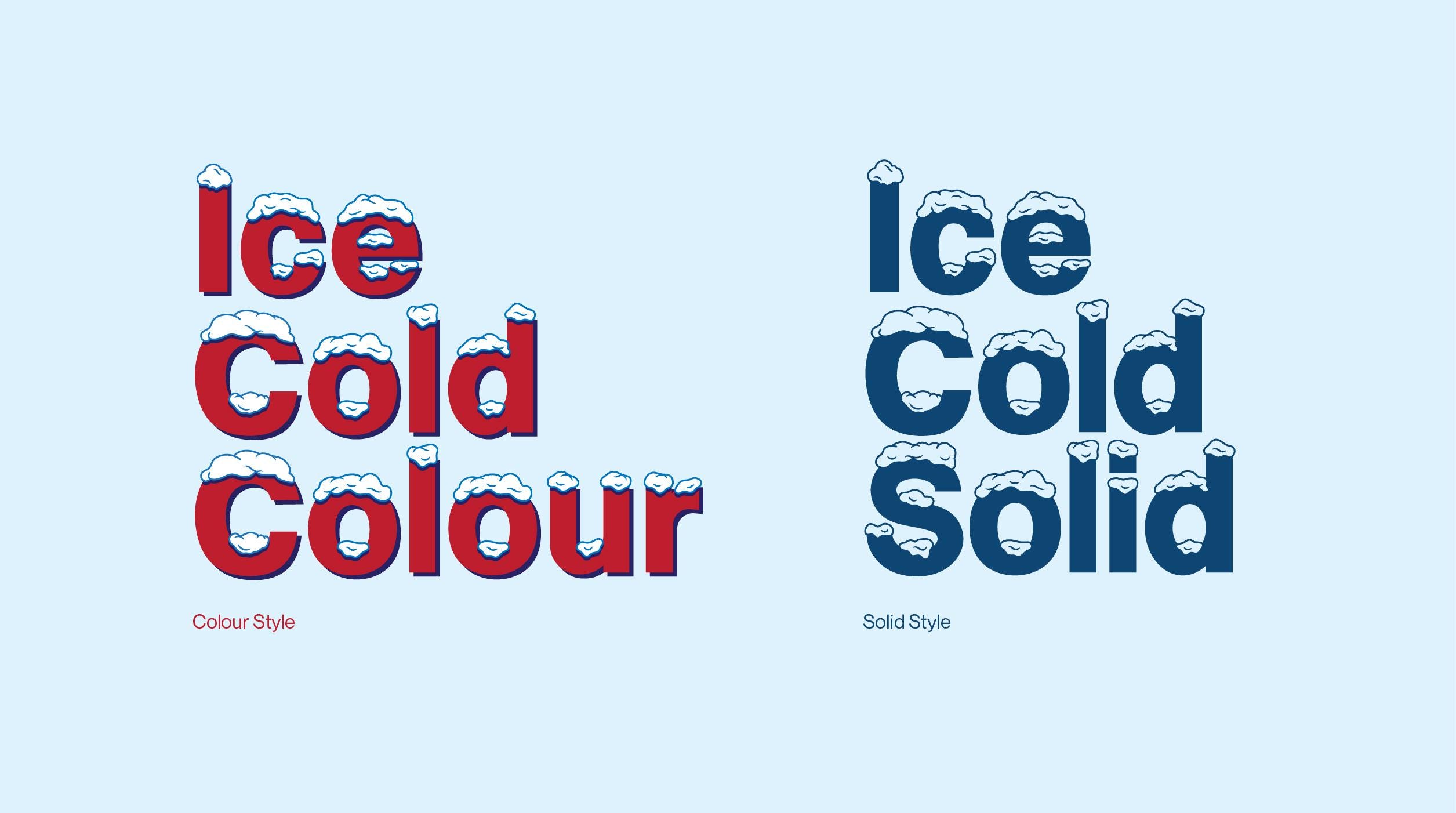 Ice Cold Typeface - Etsy